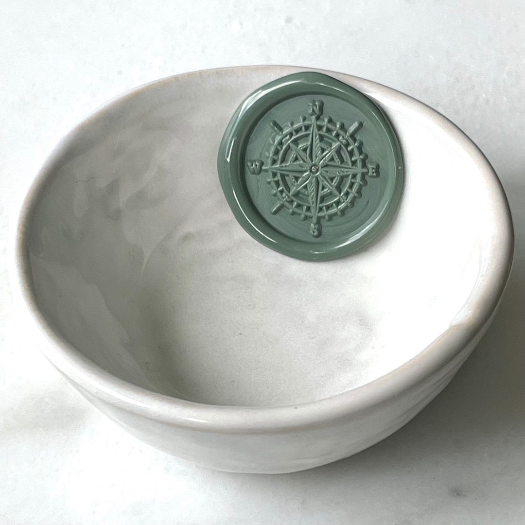 Compass Wax Seal/ Adhesive Wax Seals / Travel Wax Seals / Wedding ...