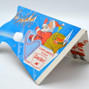 Vintage Christmas Toy Card Sinclair Auto Dealership Mid Century ...