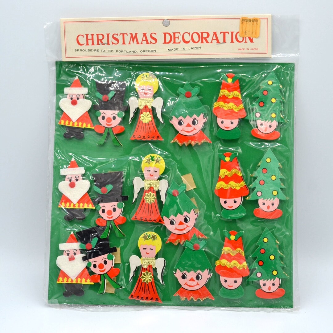 Vintage Sprouse Reitz Christmas Gift Decoration Trims 18 Die Cut Stick ...