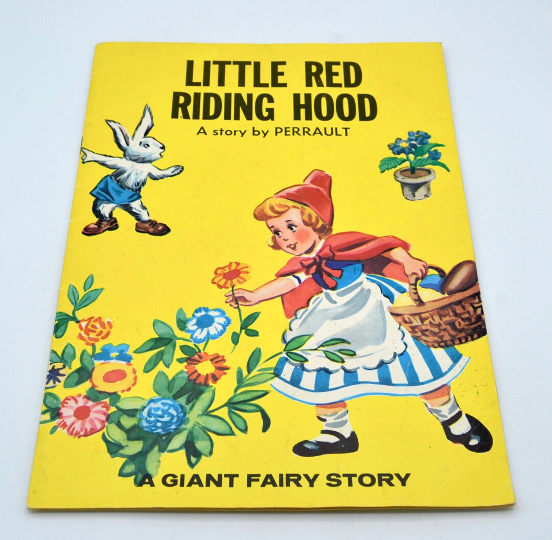 Vintage Little Red Riding Book - 1967 Giant Fairy Story Perrault - Soft ...