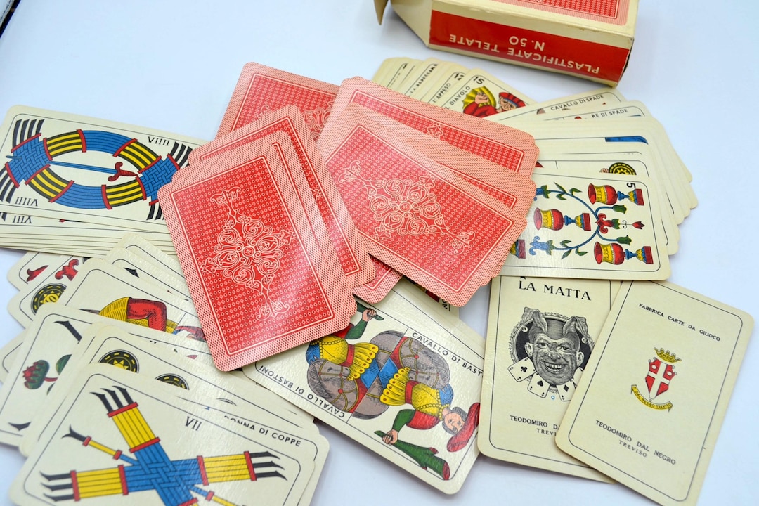 Vintage Tarot Cards - Tarocco Dal Negro Treviso - Full Deck of 78 With ...