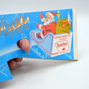 Vintage Christmas Toy Card Sinclair Auto Dealership Mid Century ...