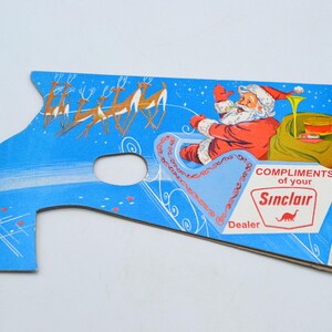 Vintage Christmas Toy Card Sinclair Auto Dealership Mid Century ...