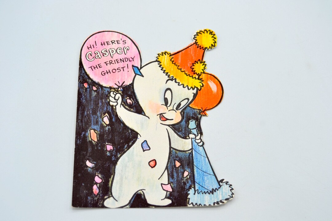 Vintage Birthday Greeting Card Casper the Friendly Ghost Hallmark - Etsy