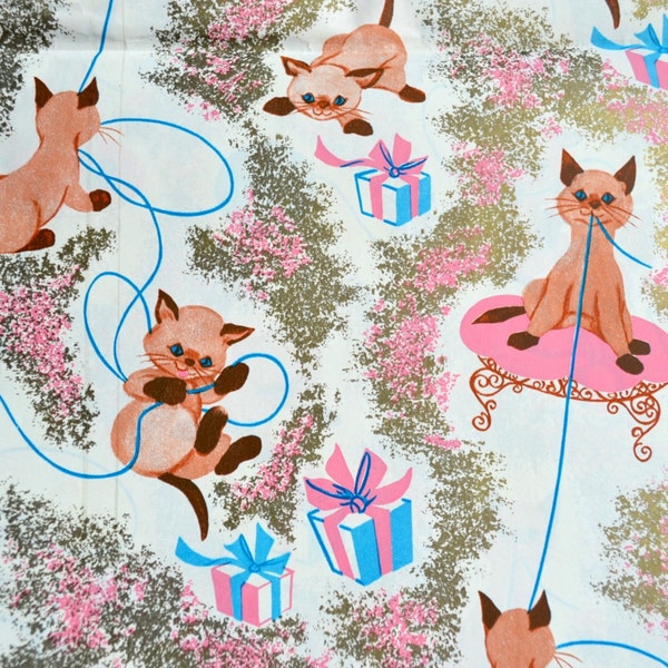Vintage Kitten Wrapping Paper - Etsy