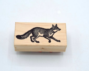 Fox Rubber Stamp - Etsy