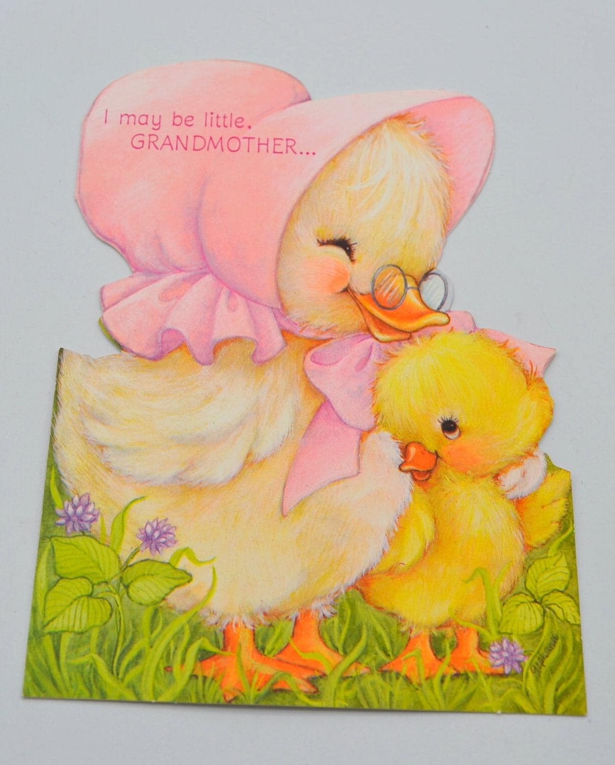 Vintage Birthday Card - From Little Duckling to Grandmother Duck ...