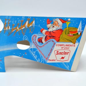 Vintage Christmas Toy Card Sinclair Auto Dealership Mid Century ...