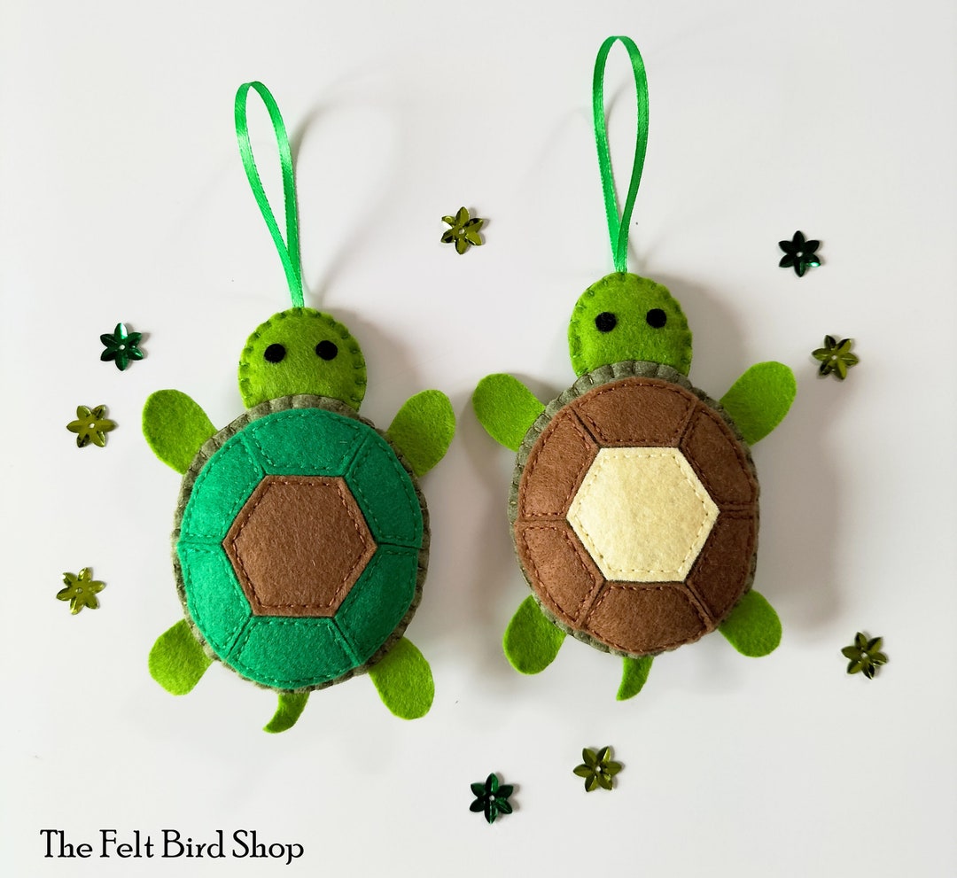 Felt Turtle Felt Animals Felt Tortoise Summer Ornaments - Etsy