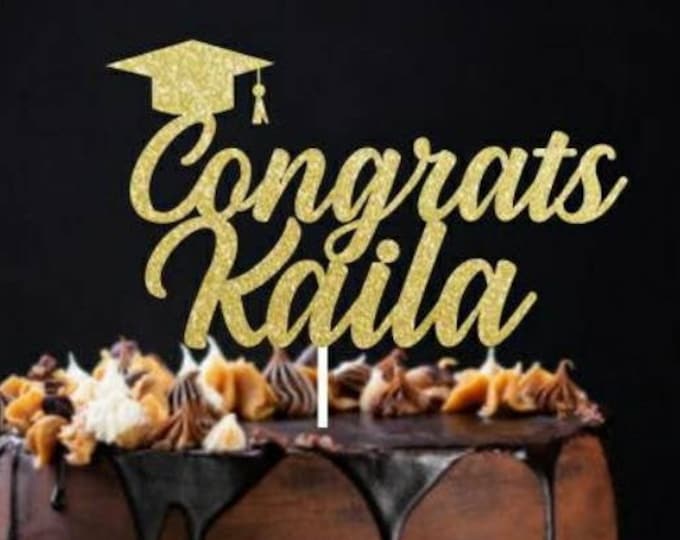 Graduation Cake Topper Custom Graduation Cake Topper | Etsy