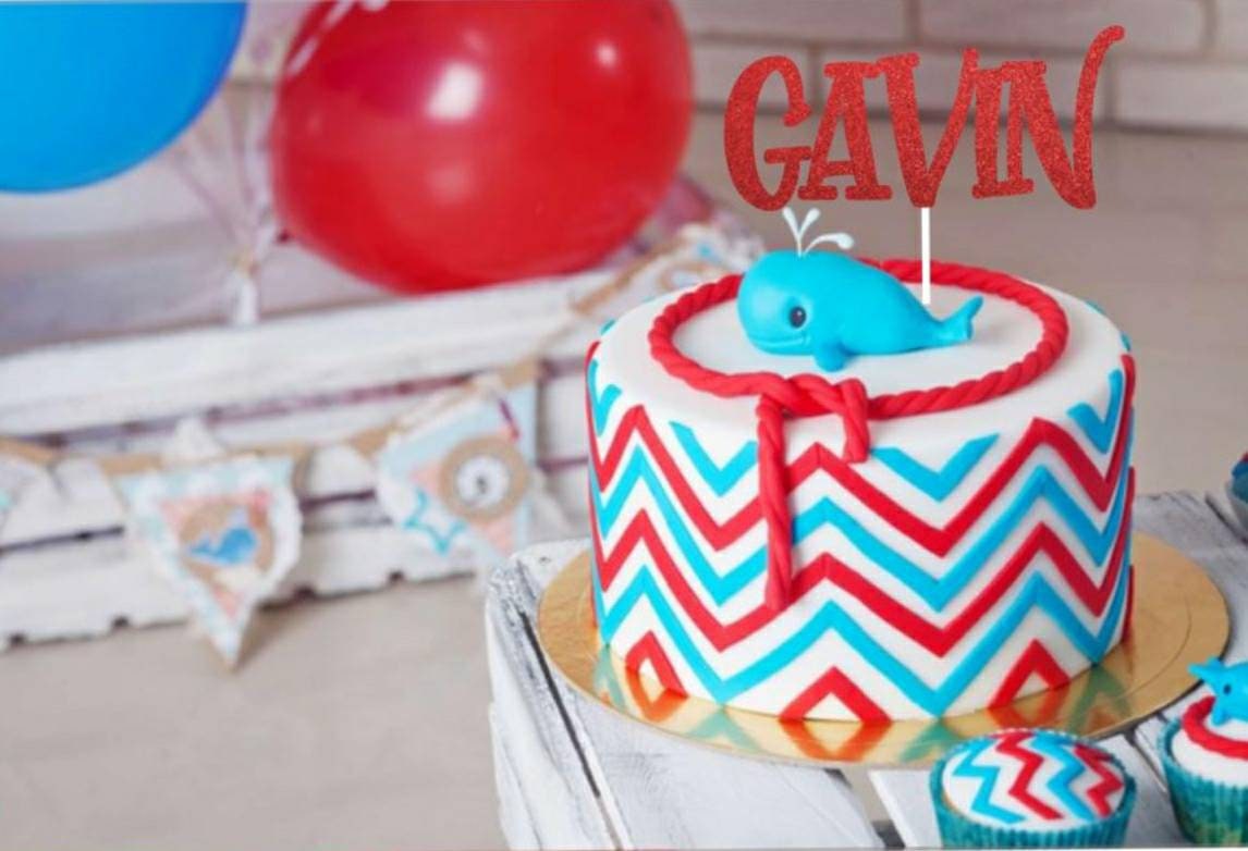 Name Cake Topper Custom Name Birthday Cake Topper Personalized Etsy