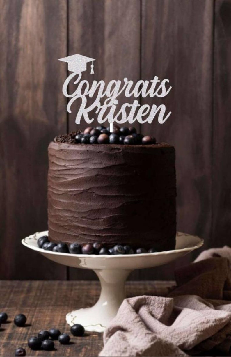 Graduation Cake Topper Custom Graduation Cake Topper Personalized ...