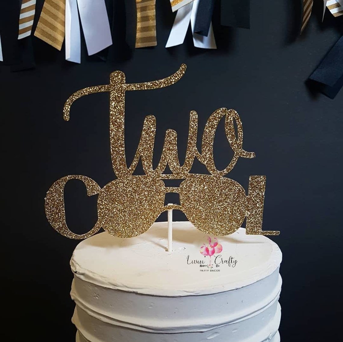 Two Cool Cake Topper Two Cake Topper Two Cool Birthday Two | Etsy