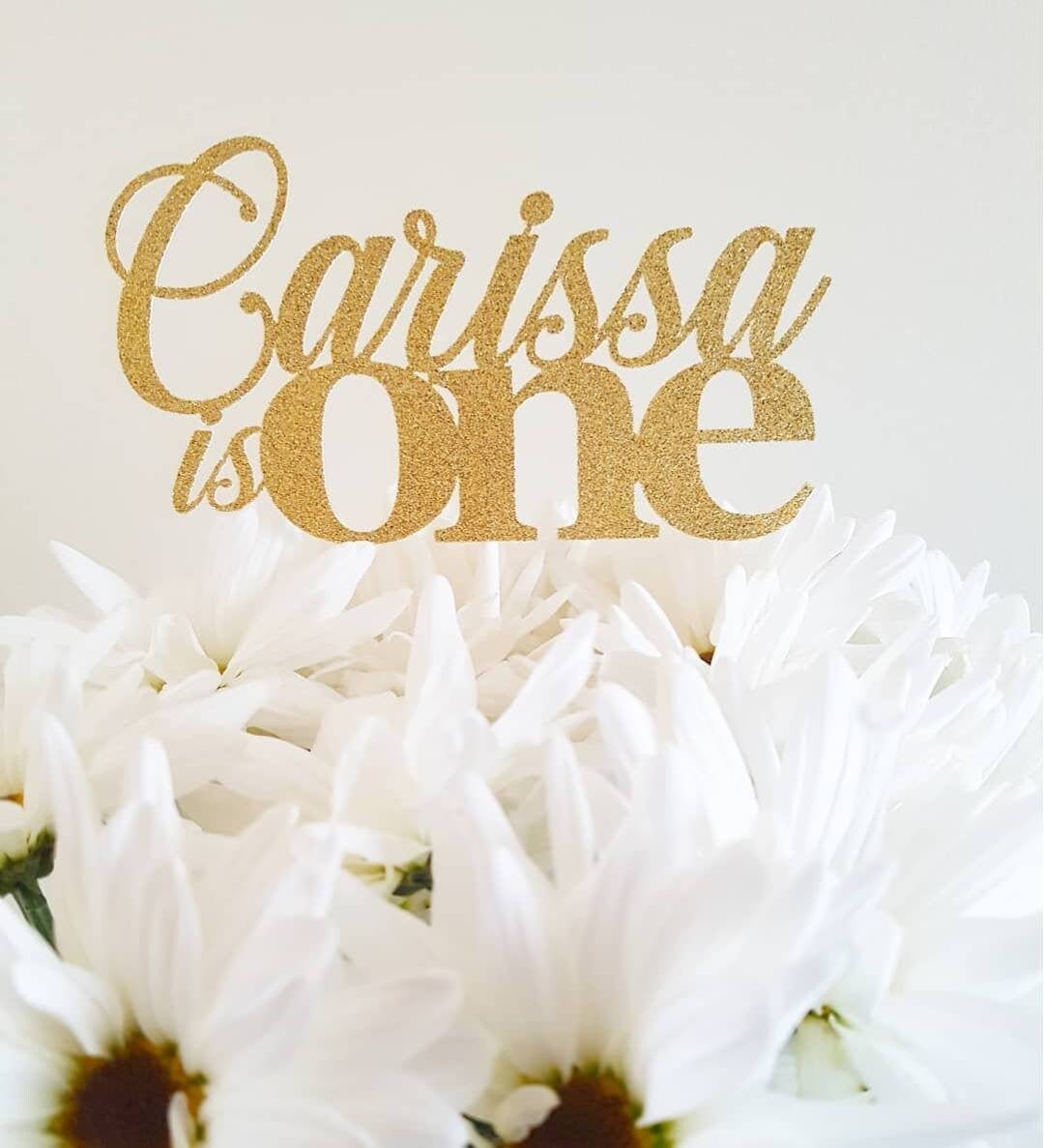 Custom Name Cake Topper Custom Age Cake Topper Personalized - Etsy