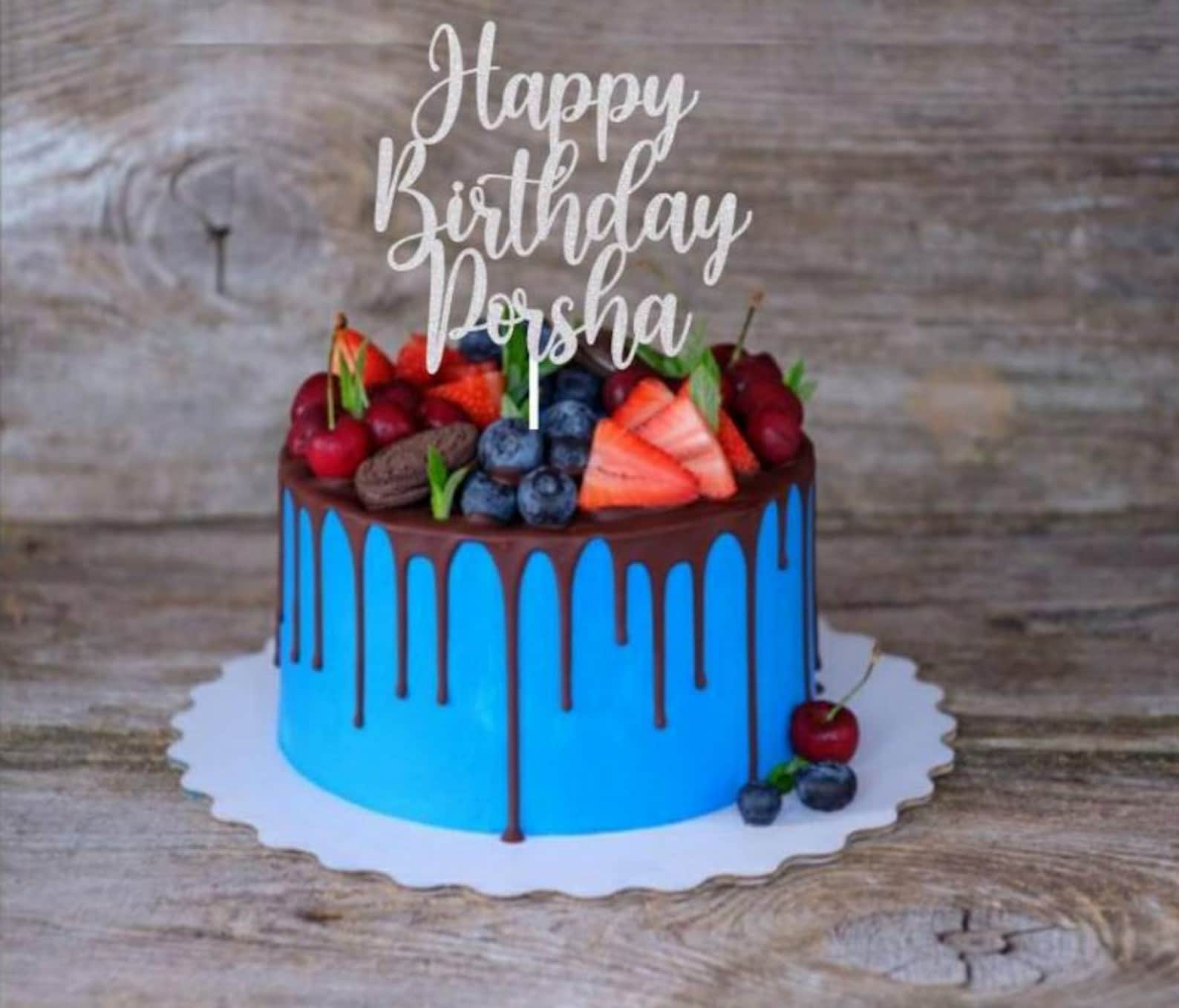 Happy Birthday Cake Topper, Custom Happy Birthday Topper, Happy ...