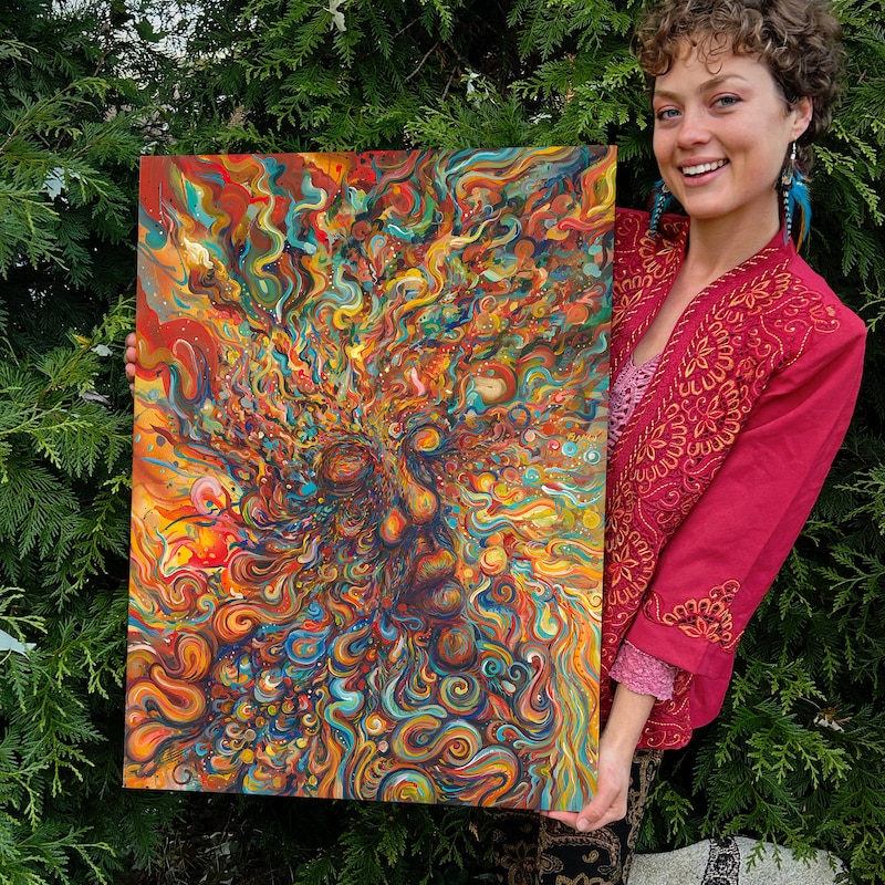Psychedelic Painting - Etsy