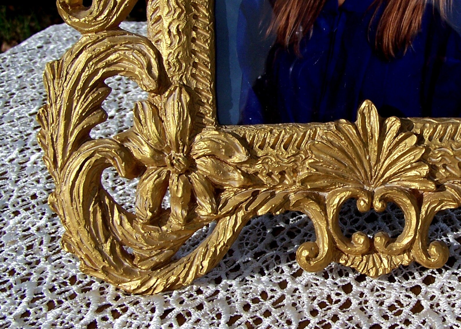 Rococo Style Picture Frame For Five By Seven Photo Table Top Etsy