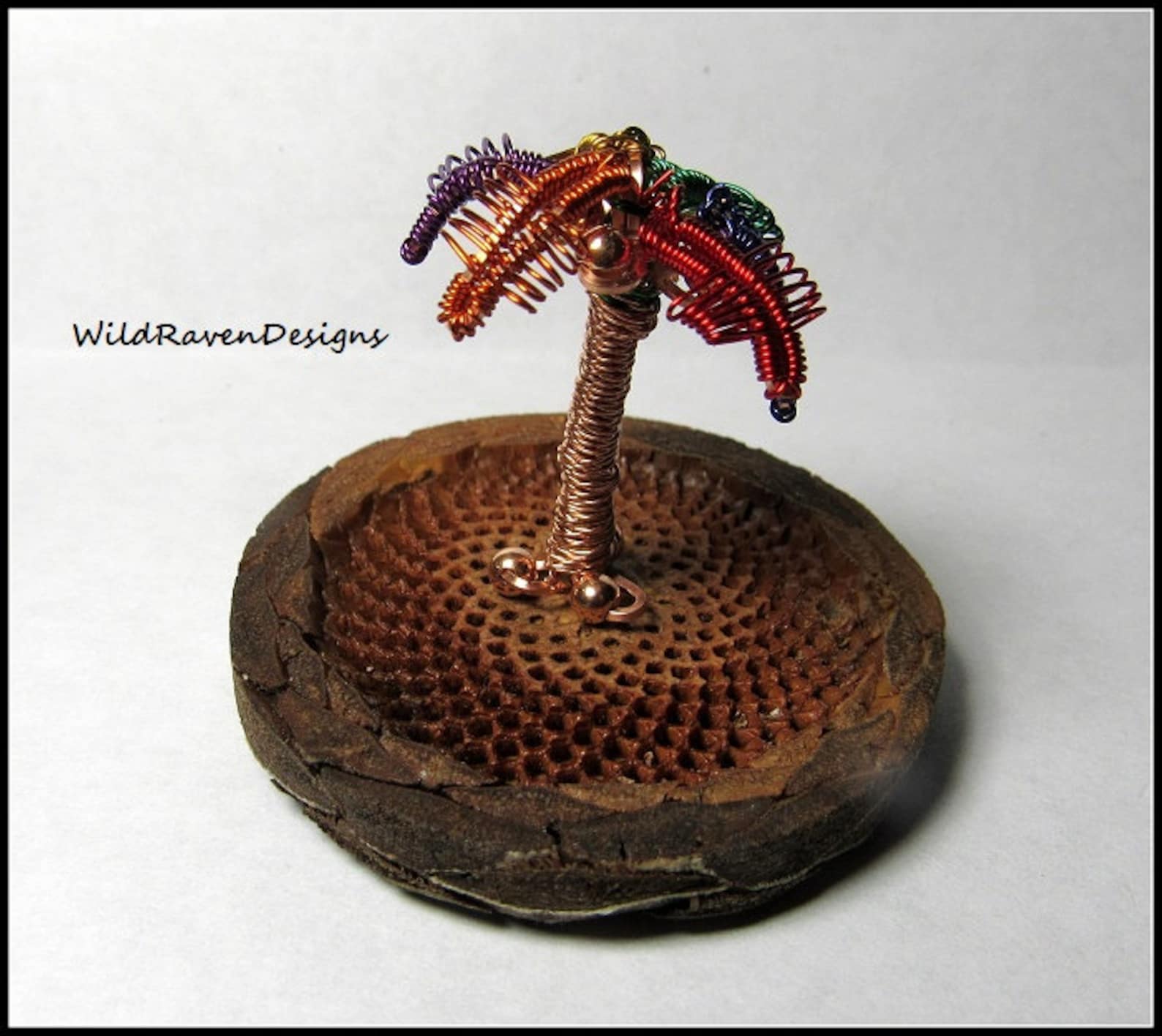 Palm Tree~~~~~~~triple Wire Weave Palm Tree and Pendant Tutorial ...