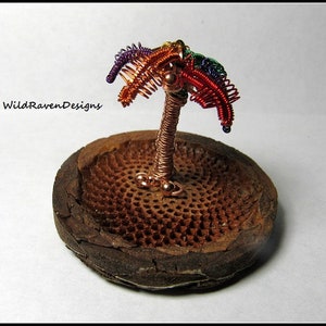 Palm Tree~~~~~~~triple Wire Weave Palm Tree and Pendant Tutorial ...