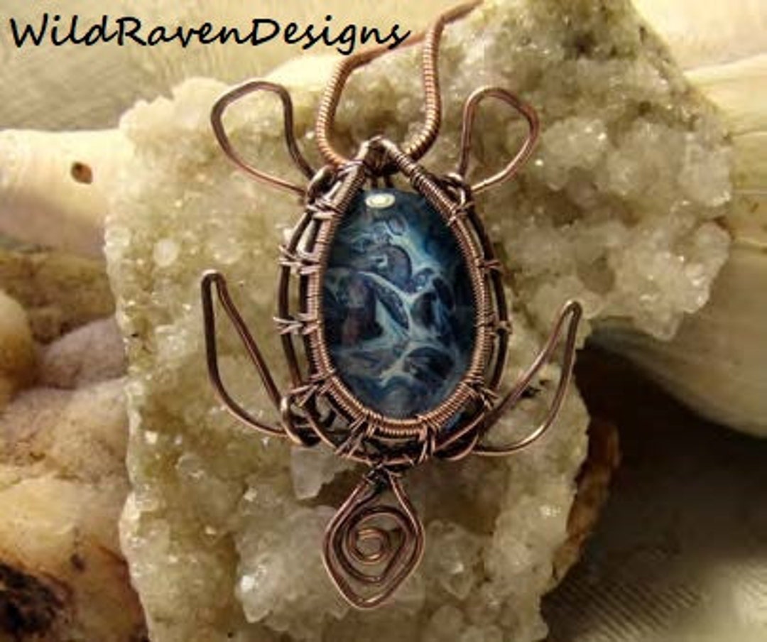 The Sea Turtle, Wire Weave Little Turtle Pendant - Etsy