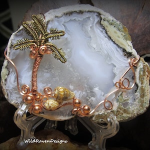 Palm Tree~~~~~~~triple Wire Weave Palm Tree and Pendant Tutorial ...
