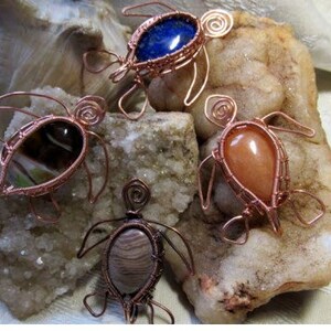 The Sea Turtle, Wire Weave Little Turtle Pendant - Etsy
