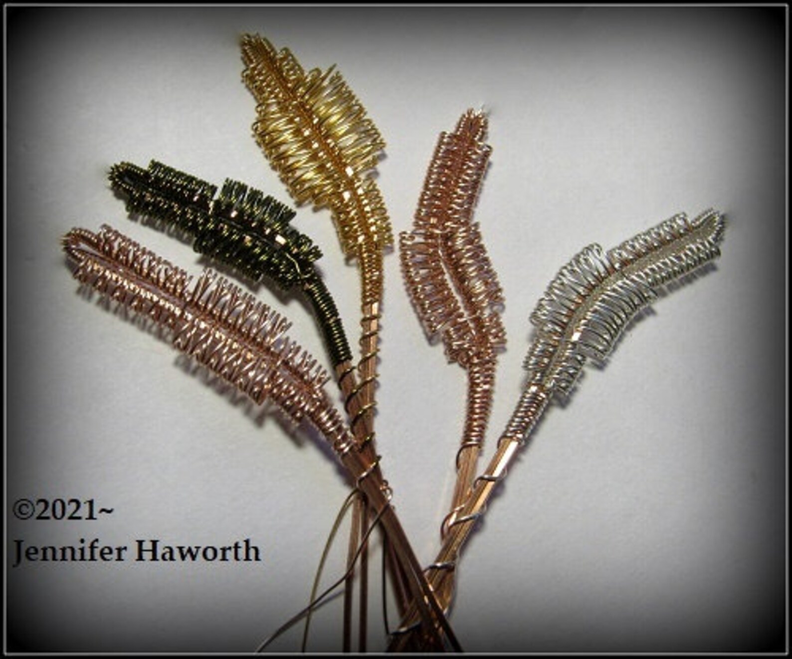 Botanical Wire Weave Leaf Tutorials Three Tutorials - Etsy
