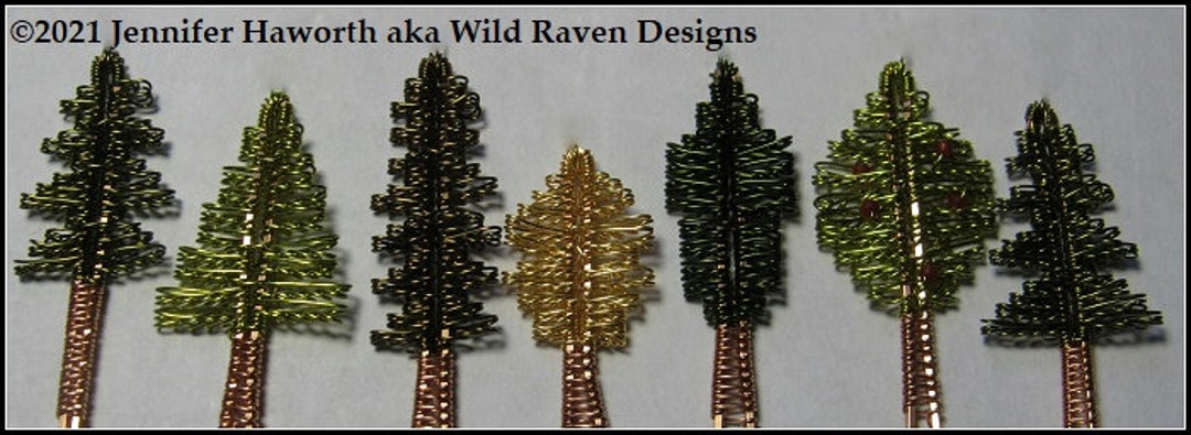 Whimsical, Wonderful Woods, Wire Weave Forest Variety of Trees Tutorial ...