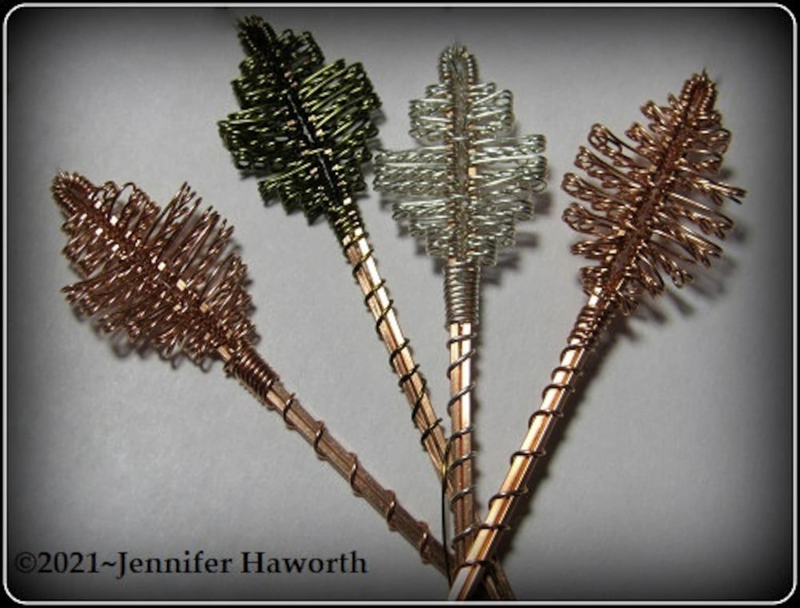 Botanical Wire Weave Leaf Tutorials Three Tutorials - Etsy