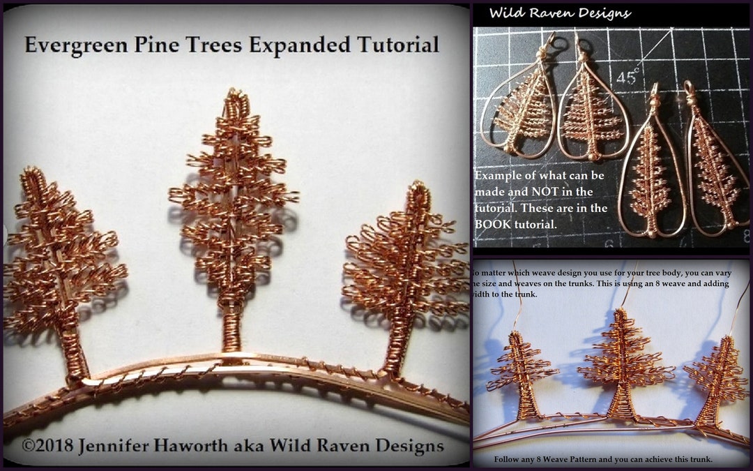Evergreen Pine Trees Expanded Tutorial for Embellishments ONLY TREE ...