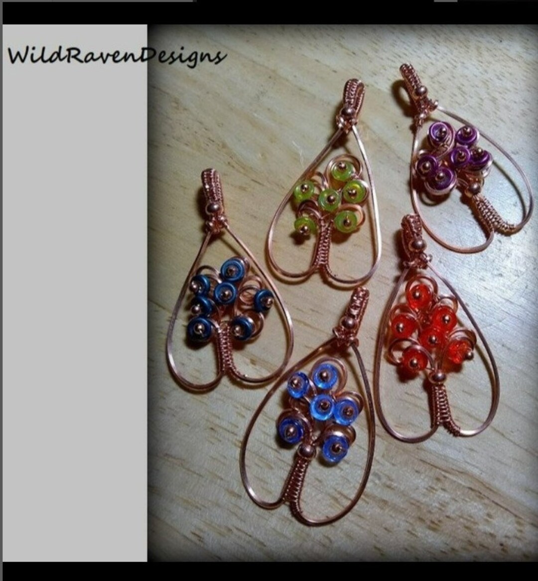 Magical, Happy Trees, Wire Work Pendant Tutorial - Etsy