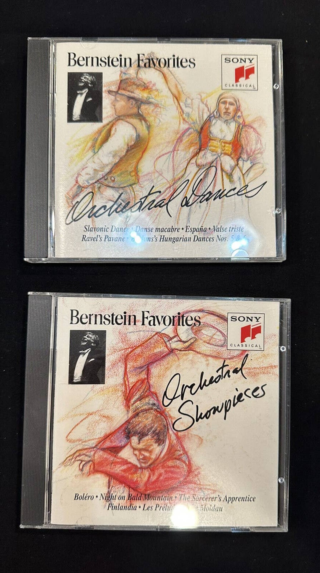 2 Bernstein Favorites. Cds Orchestral Showpieces Sony Classical -CD3 - Etsy