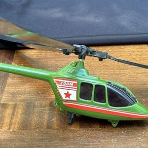 Vintage 1990s Zoom Copter Air Flying Sky Helicopter Army Green Used - Etsy