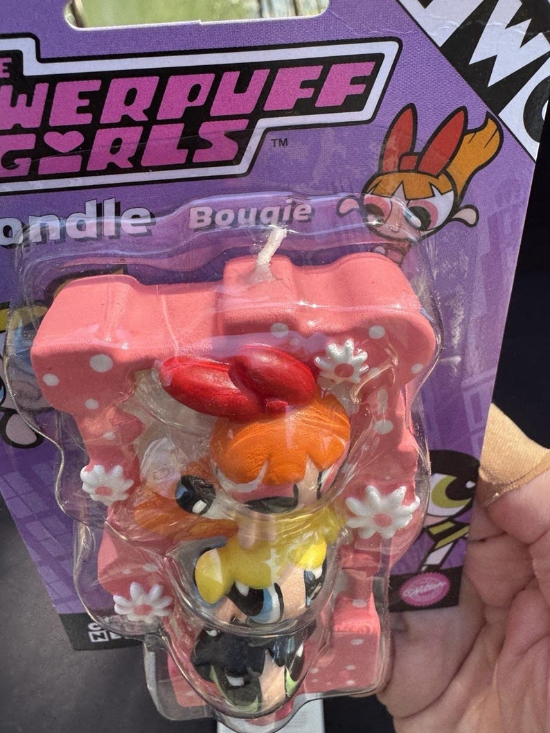 Vintage Cartoon Network Brand New Wilton the Powerpuff Girls Candle ...