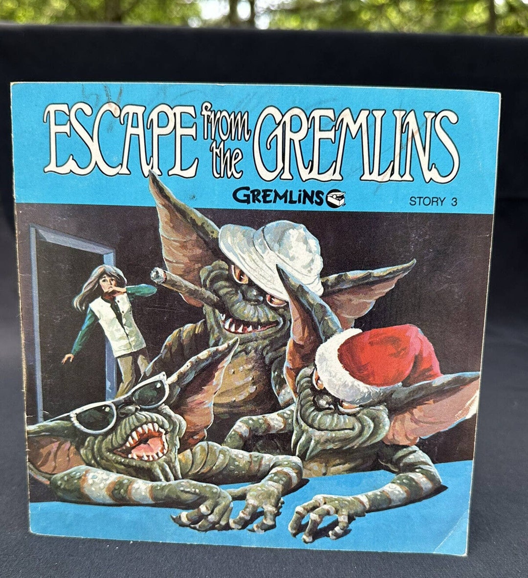 GREMLINS 1984 Escape From the Gremlins Story 3 Book & Record Warner ...