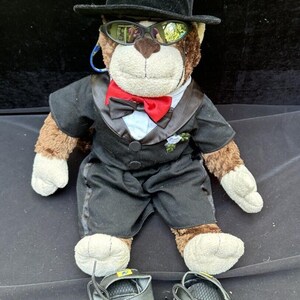 A18 Build A Bear Monkey Chimp Full Tuxedo W Shoes Sunglasses Plush 18 ...