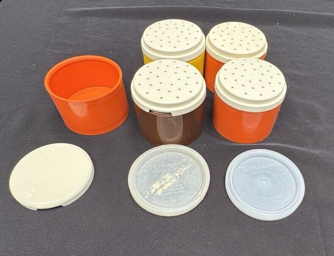 1970’s Tupperware Vintage Stacking Spice Tower Containers Set for ...