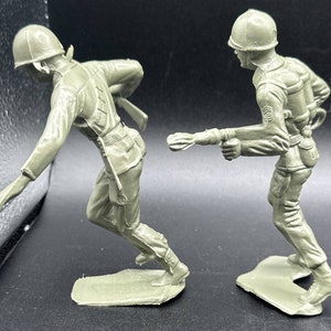 Vintage Louis Marx 6” & 5” WWII Army JUMBO Lot of 2 1960s Excellent ...
