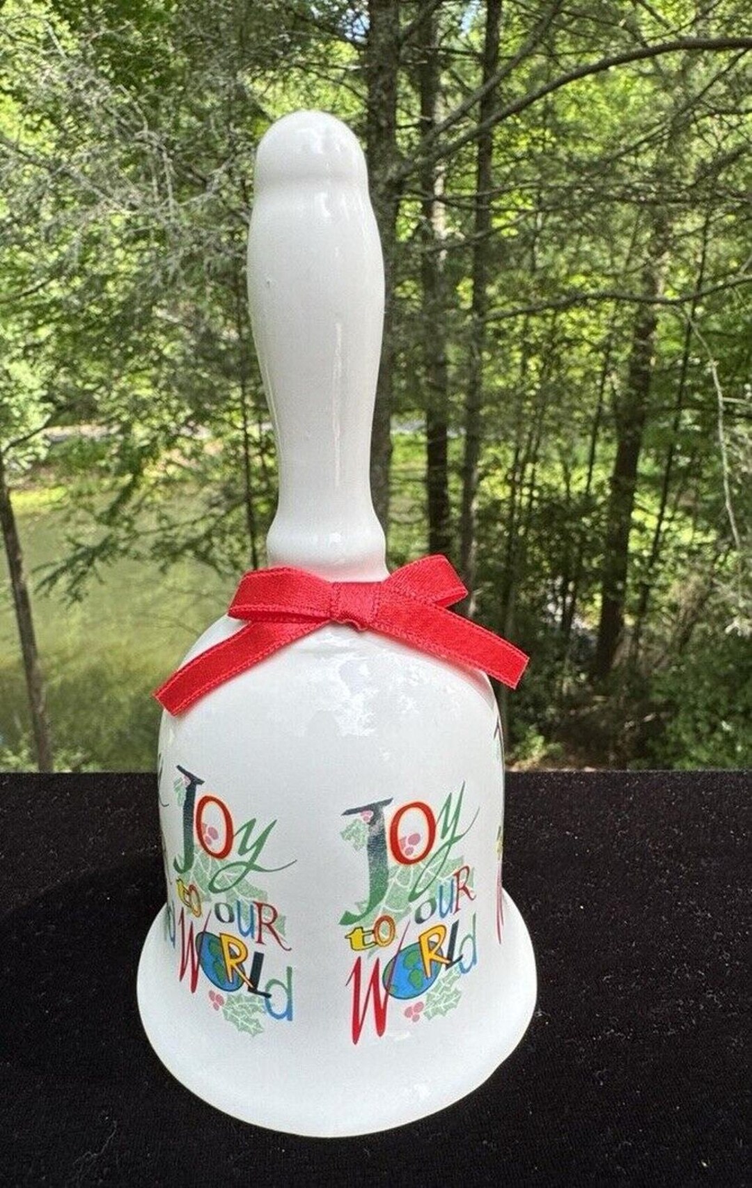 Rare Vintage Joy to the World Christmas Ceramic Bell 1983 Collectible ...