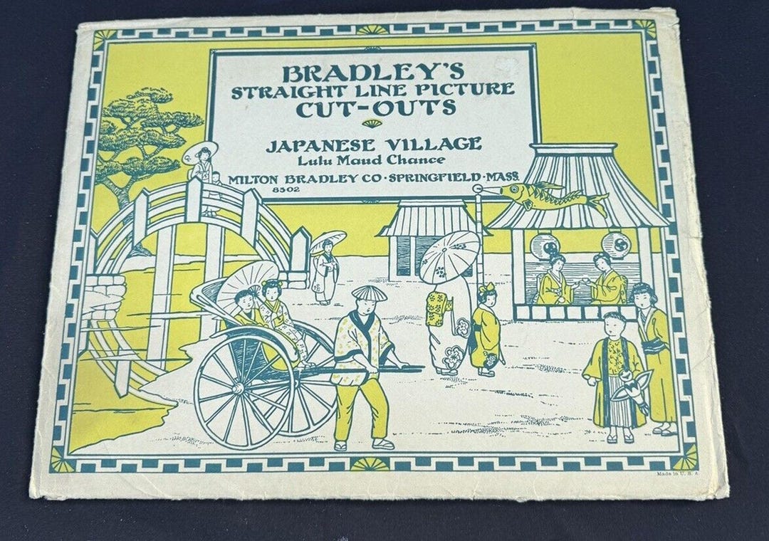Rare LULU MAUD CHANCE Japanese Milton Bradley Cut Out Paper Dolls 1920 ...