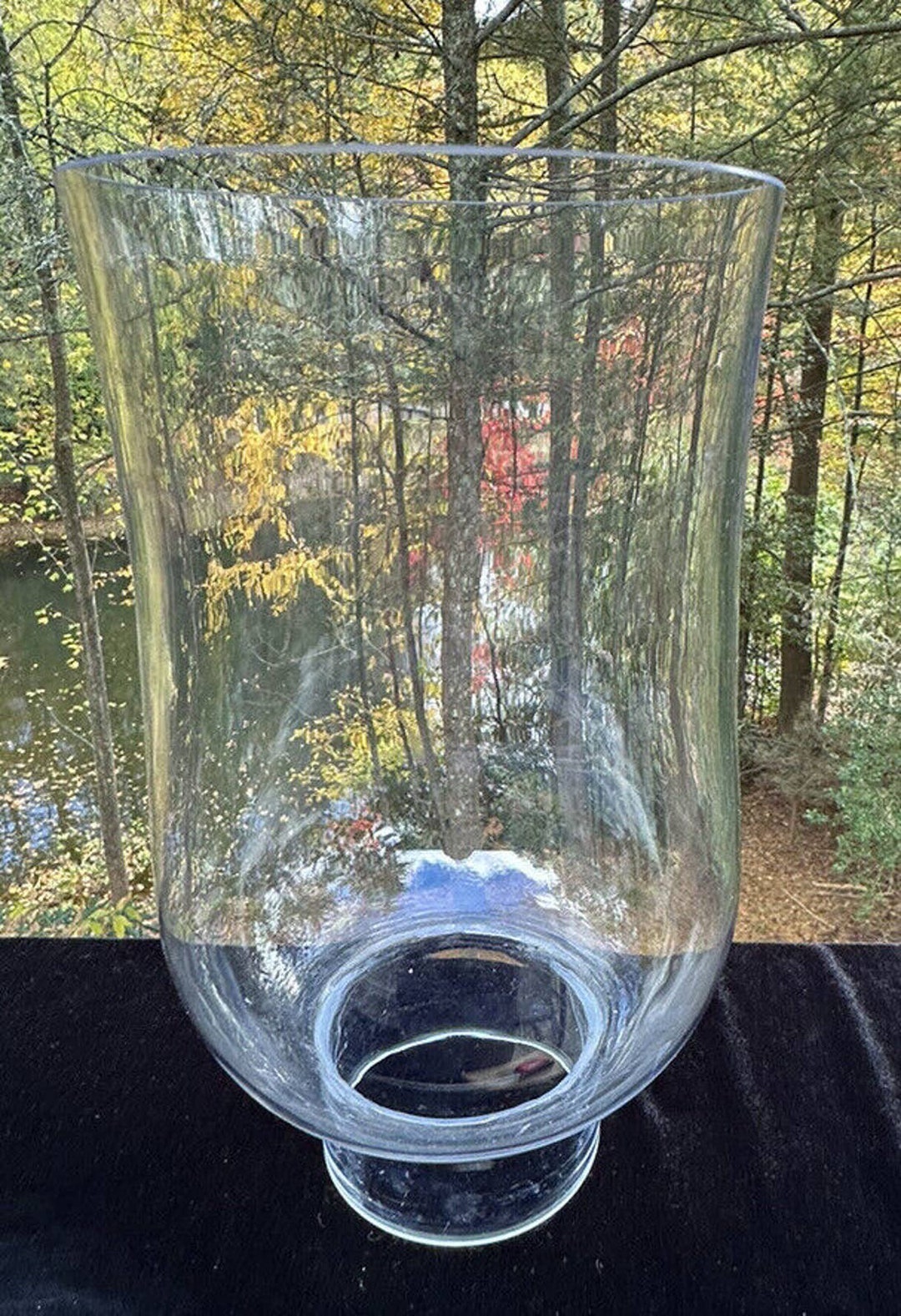 Glass 9 1/2” Flared Top Glass Chimney Lamp Globe Candle Sconce Shade ...