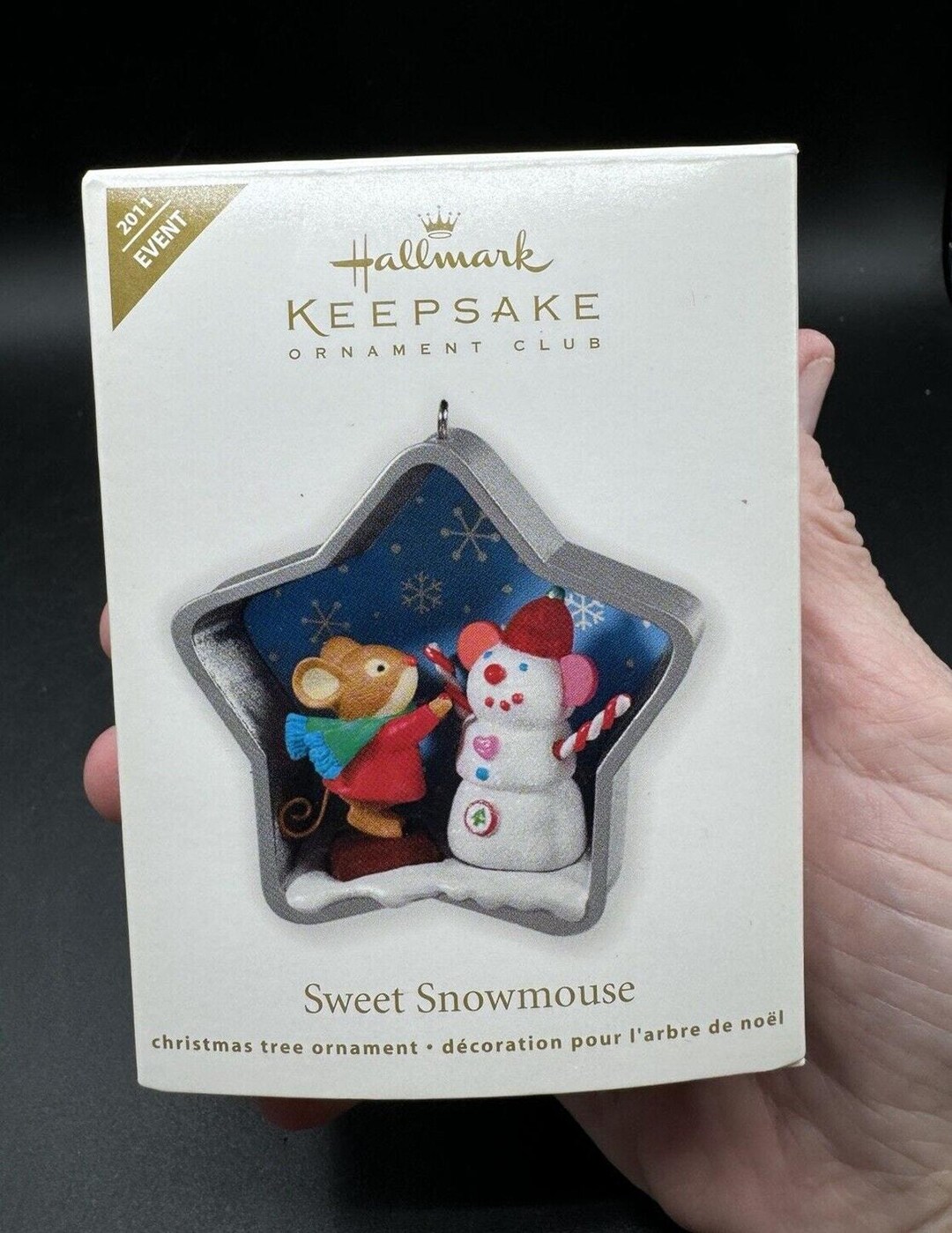 Super Rare Hallmark Sweet Snowmouse Cookie Cutter Christmas Ornament ...