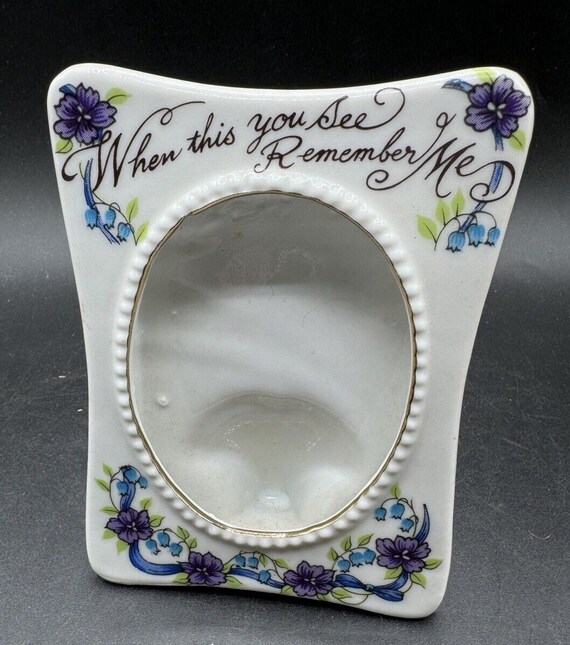 Vintage Enesco Miniature Porcelain Photo Frame When T… - Gem