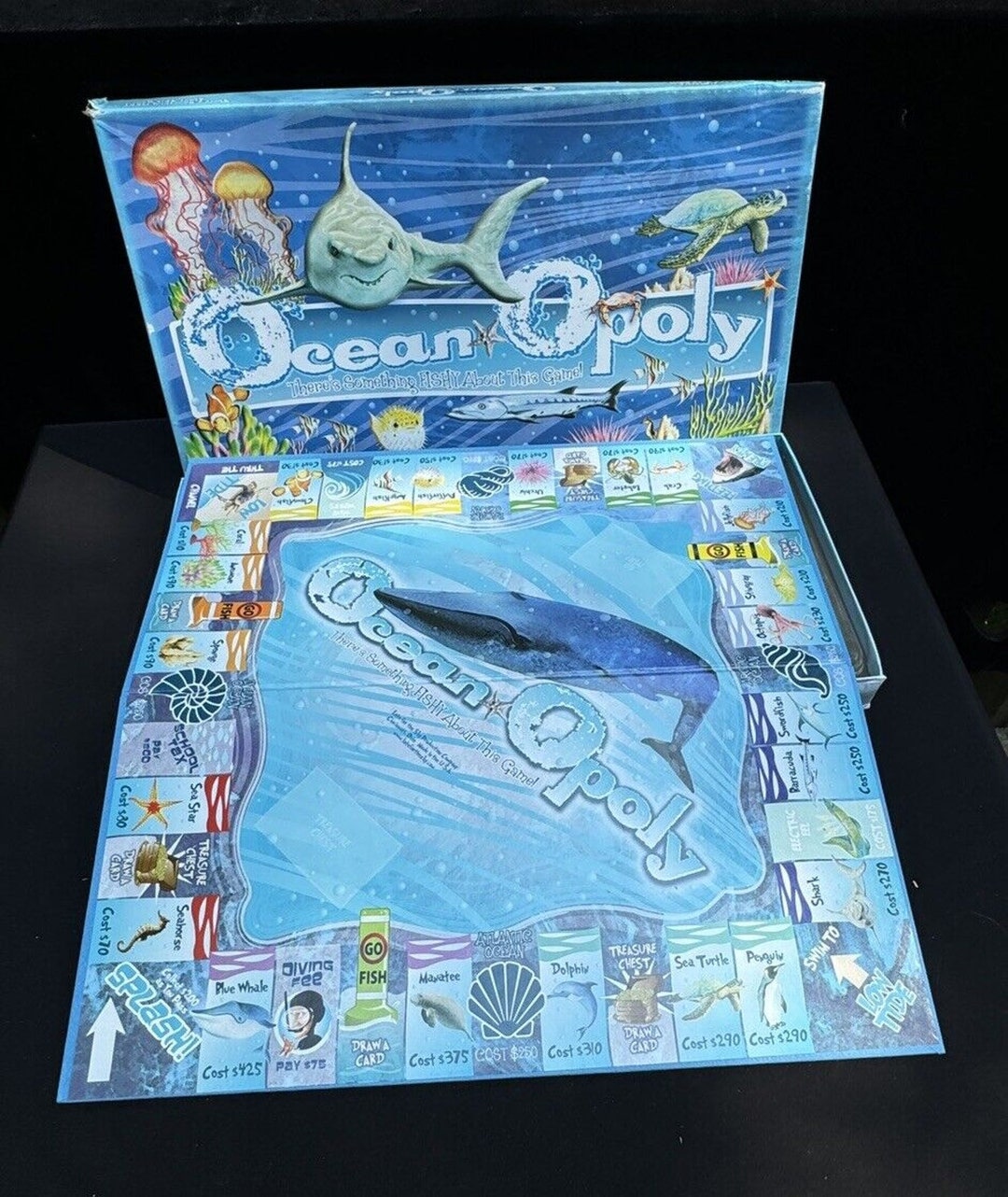 Oceanopoly Ocean Opoly Monopoly Fish Board Game the Sky Great Shape ...