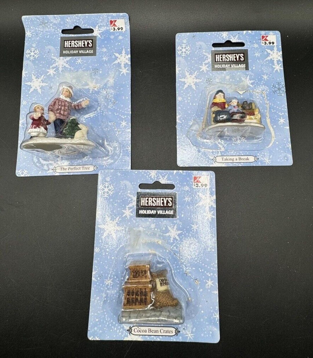 Hershey's Christmas Village Coco Crates Perfect Tree Taking A Break in ...