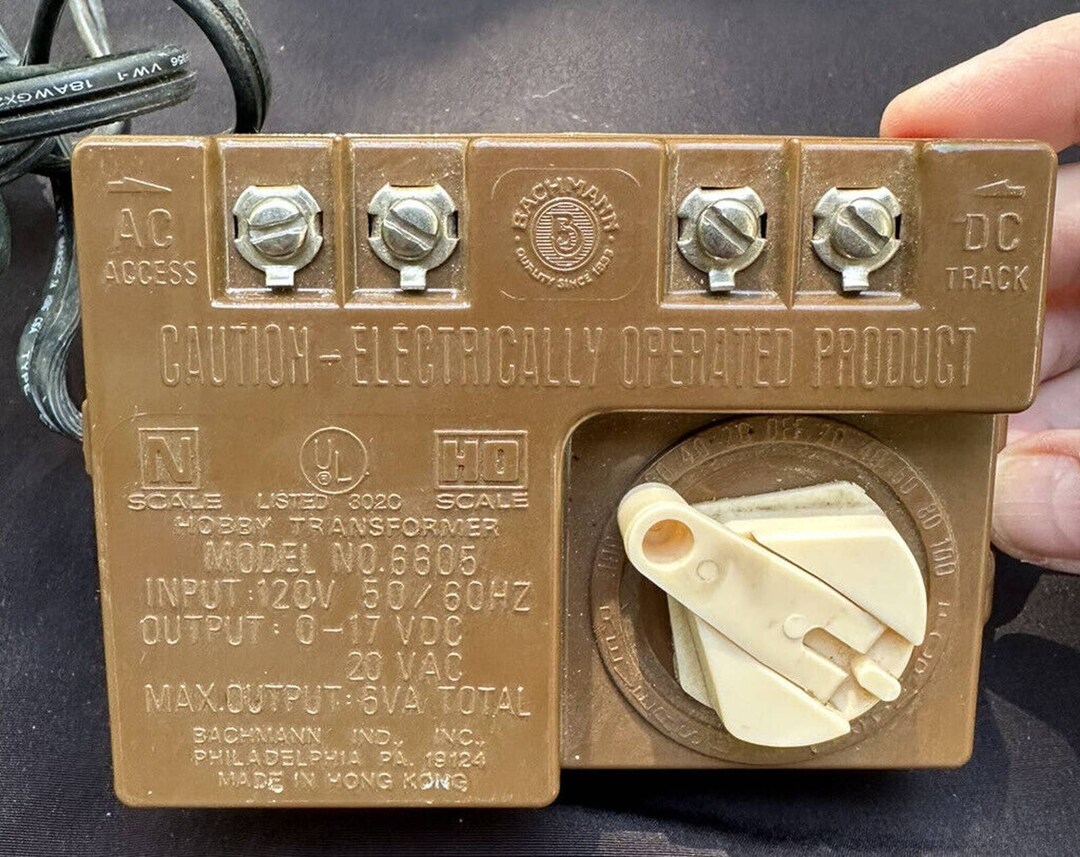 Bachmann Bros. 6605 Brown Hobby Transformer Model Train Controller ...