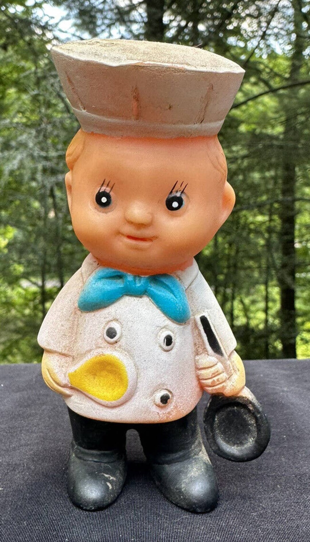 Vintage Rubber Bath Toy Boy Chef Cook Squeak Toy Stahlwood Toy -s13 - Etsy