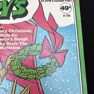 Snoopy's Christmas EP Record Peter Pan Records 45 RPM 4 Songs George ...