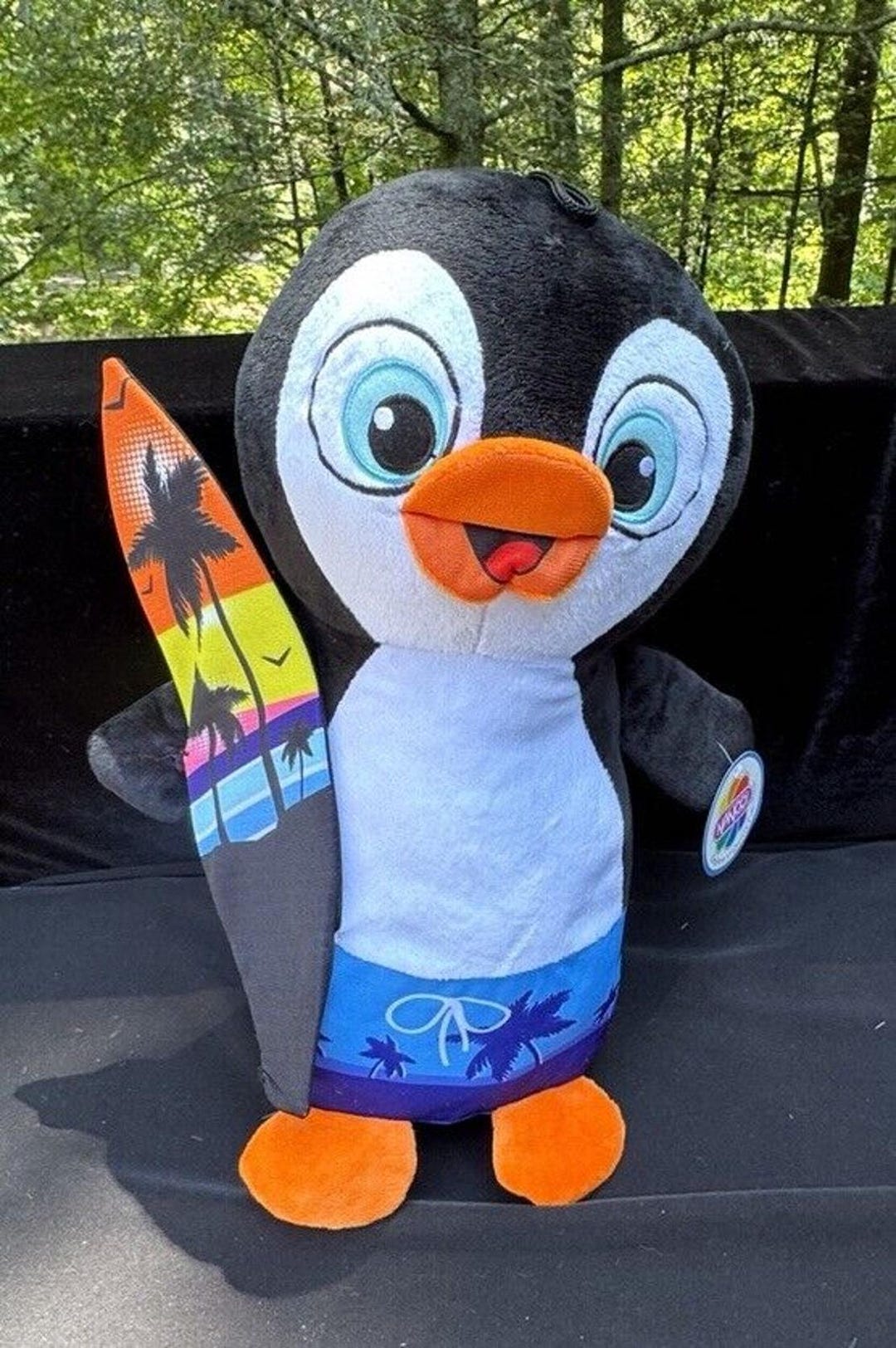 NWT Hawaii 13” Surfer Penguin Plush With Surf Board by Nanco New! - Etsy