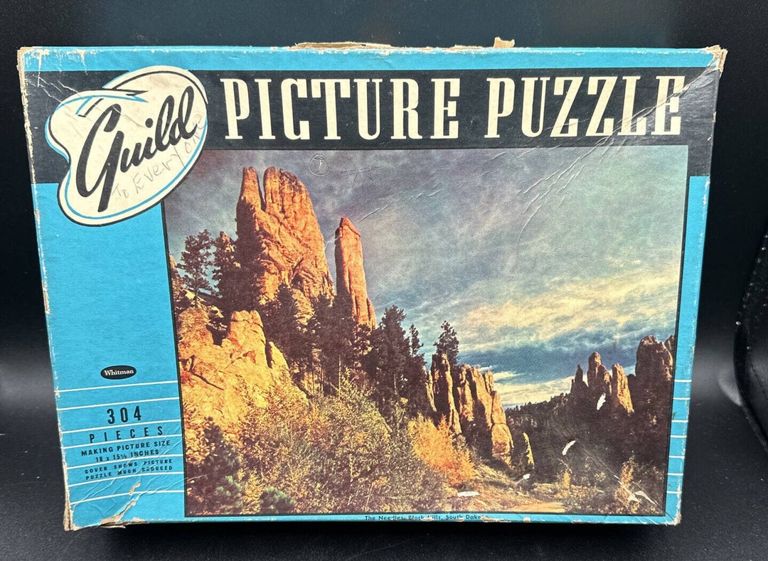 Vintage Whitman Guild 304 PC Picture Puzzle the Needles SD Series M - Etsy